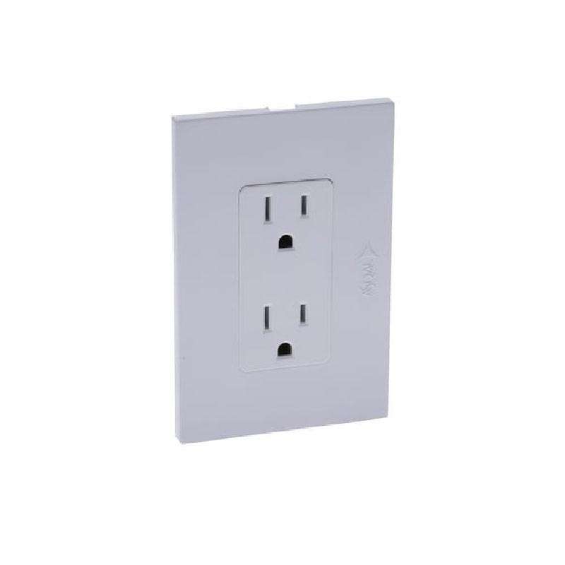 Astral Toma Doble Polo A Tierra Blanco 144302B