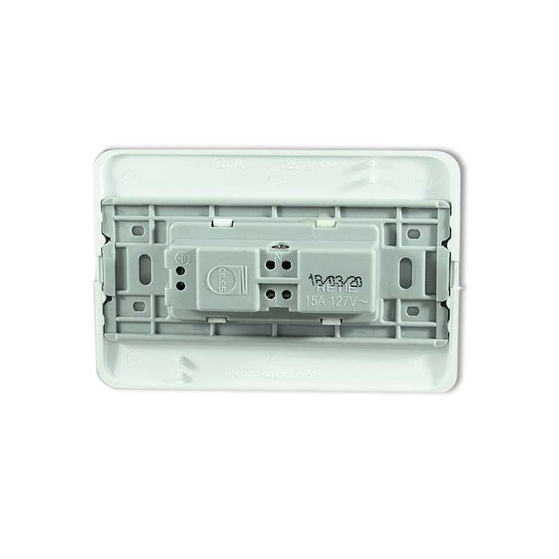 Ultra Toma Doble Polo a Tierra Blanco 144321SB