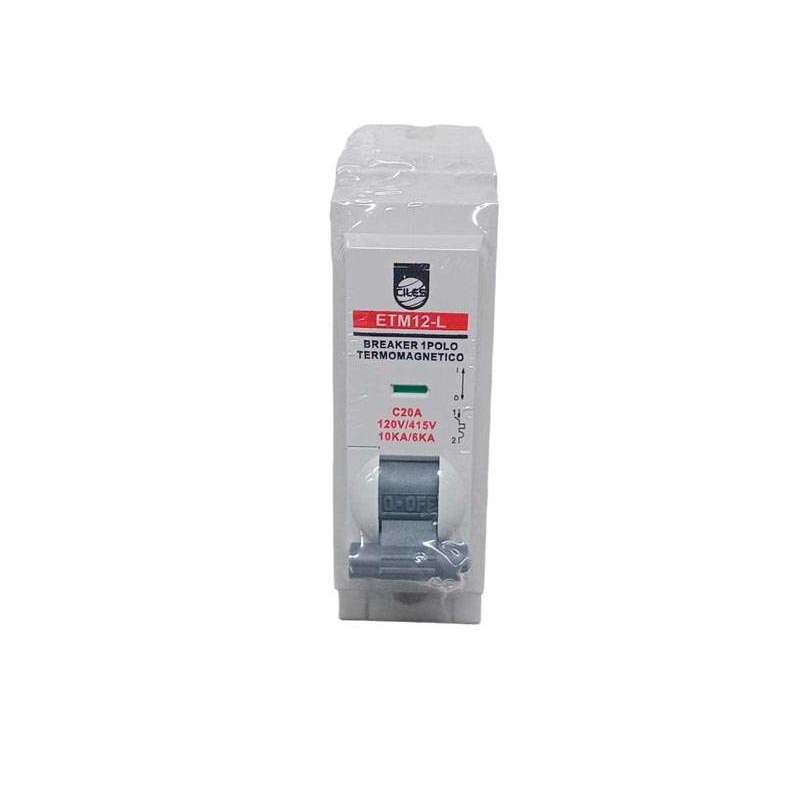 Breaker Enchufable Monopolar 1 X 20 AMP 6/10 KA Proteccion ...