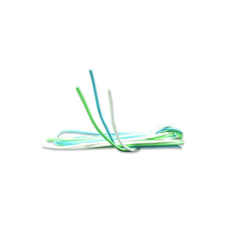 Cable de Cobre Aislado No 12 AWG Triplex Color Azul Verde Blanco Libre ...